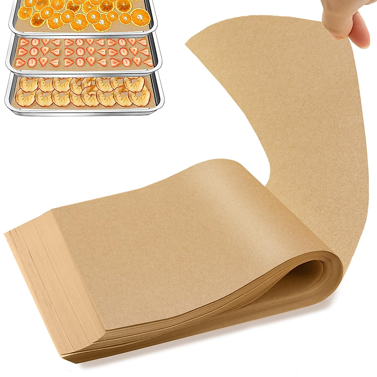 200 PCS Freeze Dryer Tray Mats for Harvest Right Freeze Dryer Large Trays, Non-Stick Baking Mats One-Off Parchment Paper Accessories Compatible with Harvest Right Freeze Dryer Trays (19.9" x 8.4")
