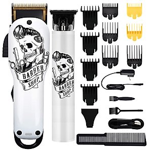 COSYONALL Hair Clippers Men, Beard Trimmer Professional Cordless Electric Shaver Machine 6000RPM Grooming Haircut Kit Ceramic Blade 2000mAh/1200mAh Rechargeable Battery for Adult Child Pet