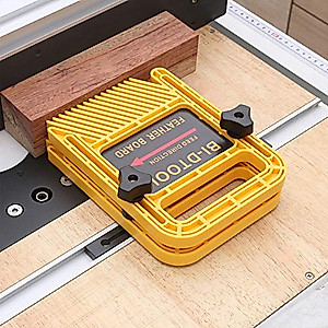 BI-DTOOL Featherboards, Adjustable Woodworking Safety Device Feather-Loc for Table Saws Band Saws Router Tables Fences Woodworking Tools, 6.3 Inch Extended Table Saw Featherboard Pack of 2