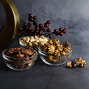 Lartique Mini 3.5 Inch Small Glass Bowls – Small Bowls Perfect for Prep, Dips, Nuts, or Candy - Meal Prep Bowls or Dessert Bowls, Set of 18