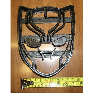 PANTHER FACE MASK SUPERHERO CHARACTER COOKIE CUTTER BAKING TOOL MADE IN USA PR599