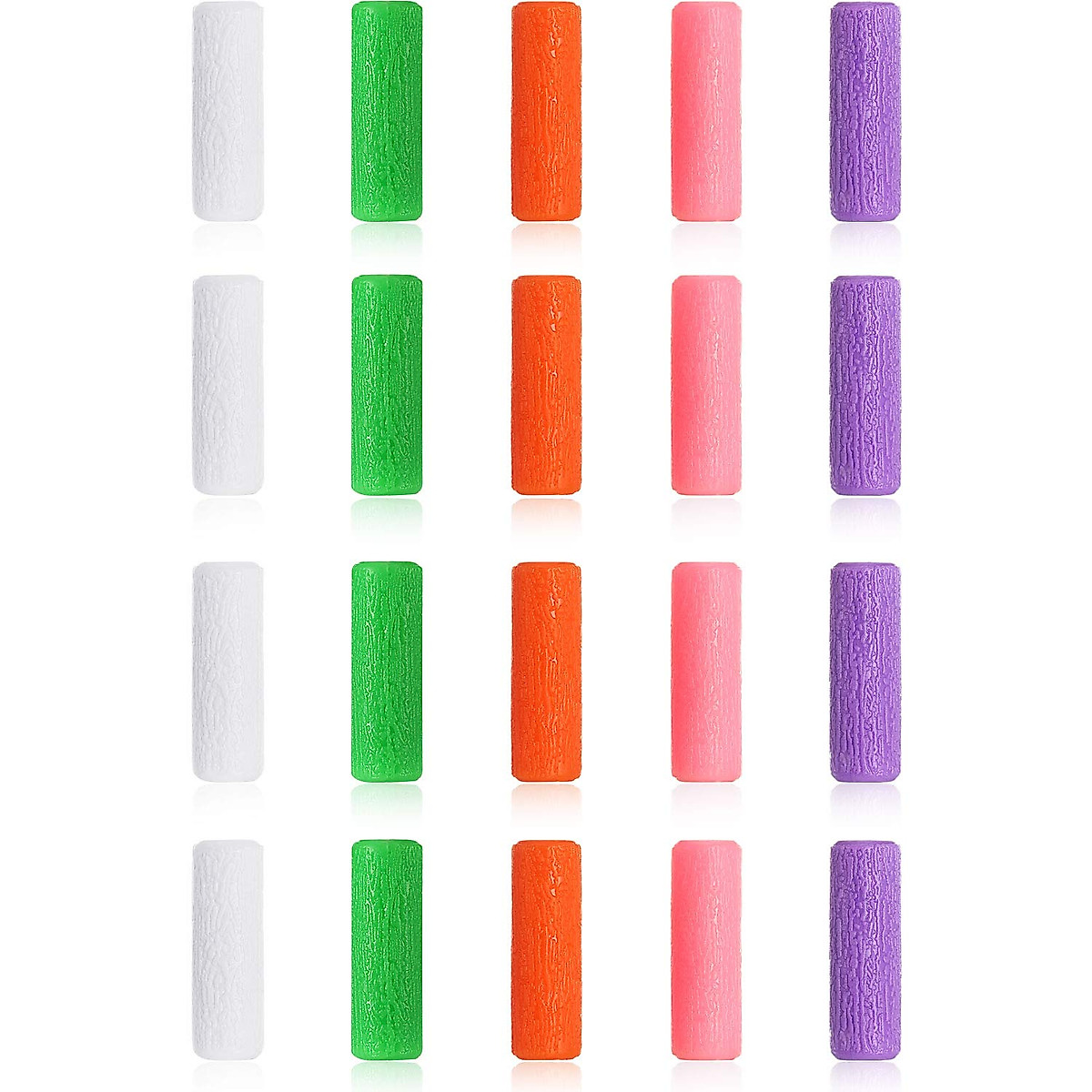 20 Pieces Aligner Tray Seaters for Aligner Trays Chompers Orthodontic Trays(Pink, Orange, Green, Purple, White)