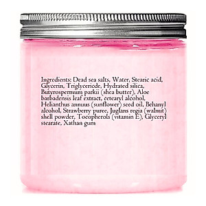 Essentially KateS Strawberry Ice Cream Body Scrub 10 oz - Pack of 1, Natural Strawberry Formula - Deliciously Fragrant, Refreshing, and Skin-Polishing Care - The Best Mother's Day Gift