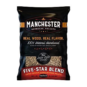 Manchester Barbecue Wood Pellets for Smoker - Super-Premium BBQ Wood Pellets, Competition Blend Pellets for Pellet Grill, 100% Natural Hardwood Hickory, Oak, Maple, and Cherry