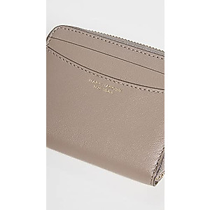 Marc Jacobs Women's The Slim 84 Zzip Around Wallet, Cement, Grey, One Size