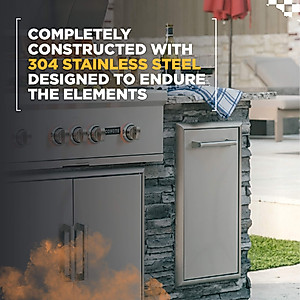 Coyote 18 Inch Pull Out Drawer Propane Tank/Trash Bin Storage - CPOD