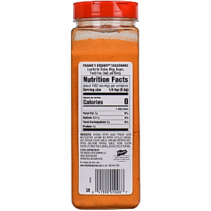 Frank's RedHot Original Seasoning, 21.2 oz - One 21.2 Ounce Container of Hot Sauce Seasoning Blend of Savory Garlic and Spicy Cayenne Pepper, Perfect for Dry-Rubs