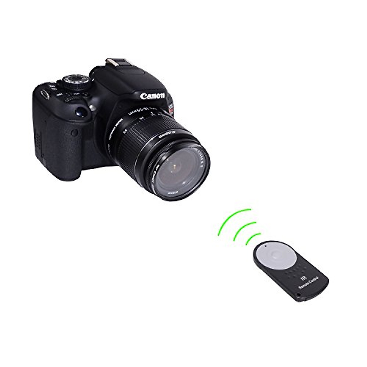 Foto&Tech FTRC-6 IR Wireless Remote Control Compatible with Canon R5 6D Mark II 5D Mark IV III II 5DS 5DR 7D Mark II 77D 6D 7D 80D 70D 60Da 60D T7i T6s T6i T5i T4i T3i T2i T1i XSi XT M6 M5 (1 Piece)