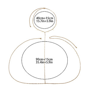 Boho Sexy Sequin Body Chain Necklace Simple Metal Belly Chain Bikini Tassel Harness Body Chain Summer Beach Thin Waist Body Jewelry for Women(Meatl-silver)