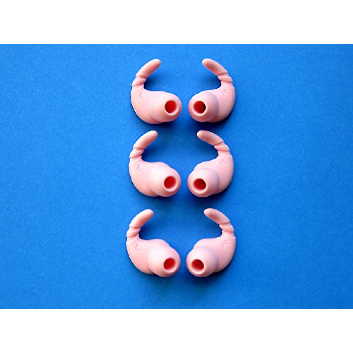 6pcs (PK-NSTB) Left and Right Side Stabilizers Fins Wing Adapters Eartips Compatible with in Ear Earphones with 4mm to 6mm Nozzle Attachment