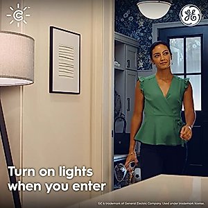 GE CYNC Smart Wire-Free Motion Sensor, Programmable, Bluetooth, Ambient Light Detection, Battery-Powered