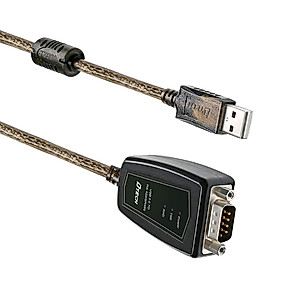 DTECH USB to RS485 Adapter RS422 Serial Port Cable with CP2102 Chip Terminal Board LED Lights Ferrite Core for Windows 11 10 8 7 XP Mac (5 Feet)