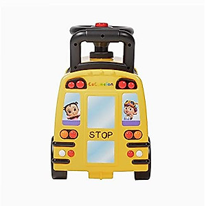 Spark Create Imagine Cocomelon Unisex Bus with Storage Space | 36 Interactive Buttons Alphabet, Numbers 1-9, 5 CoComelon Nursery Rhymes (18-36 Months)