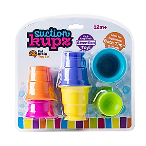 Fat Brain Toys Suction Kupz - Creative Tactile Learning Toy for Babies & Toddlers