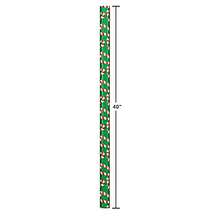 American Greetings Reversible Christmas Extra-Wide Wrapping Paper Bundle, Santa, Snowmen and Candy Canes (3 Rolls, 120 sq. ft.)