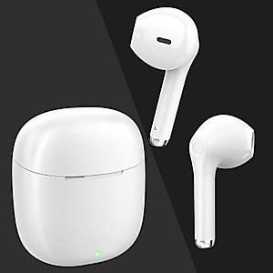 yobola Wireless Earbuds, Bluetooh Earbuds, Deep Bass Light Weight Mini Wireless Headphones for Running/Fitness, 25Hrs Playtime, Built-in Microphone, Touch Control, IPX5 Waterproof