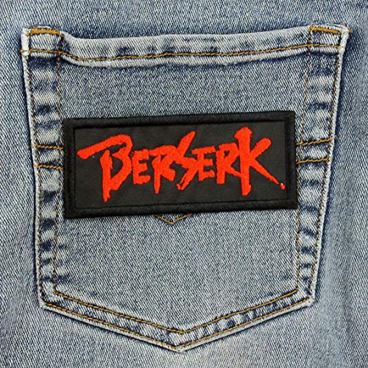 Berserk embroidery iron on sew on Hook & Loop patch