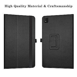 JRTAL Compatible with TCL Tab Pro 5G Case/TCL TABMAX 10.4 Case,Premium PU Leather Slim Stand Cover for 10.36" TCL Tab Pro 5G TCL-9198S/TCL TABMAX 10.4 9296Q Tablet(Not fit TCL Tab 10 5G 9183),Black