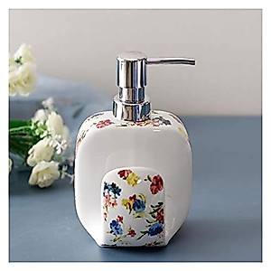 Soap Pump Dispenser Ceramic Bathroom Soap Dispenser Home Hotel Modern Bathroom Soap Dispenser, Kitchen Home Hotel Bathroom Accessories Bottles Dispenser (Color : B)