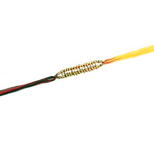 Set of Three Rakhi, 14 Stone Rakhi thread, Raksha bandhan Gift for your Brother, Vary Color and Multi Design