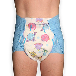 Rearz - Lil' Monsters - Adult Diapers (12 Pack) (Small)