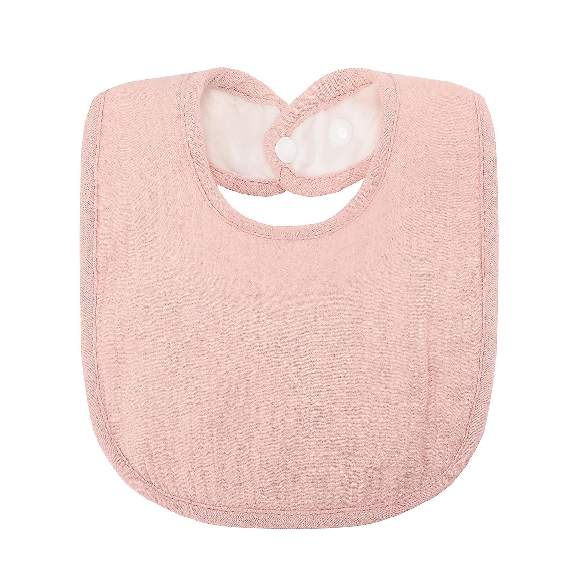 Sea Zaela Muslin Baby Bibs 6 Pack Baby Bandana Drool Bibs Cotton for Baby Boys Girls, 6 Colors Set for Teething and Drooling Pink