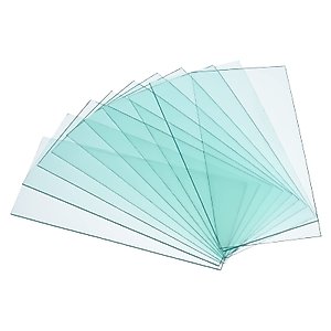 PATIKIL 4.25 x 2 Inch Welding Protection Lens, 20 Pack Transparent Protective Replacement Right Angle for Solar, Clear