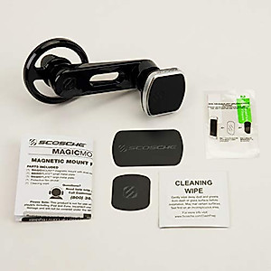 Scosche MM2VP2SR-SP MagicMount Pro Magnetic FreeFlow Vent Mount Holder Phone Mount for Car, Neodymium Magnet, Adjustable Rotating view, Back