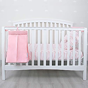 SPRINGSPIRIT Diaper Organizer, Diaper Bag Organizer Hanging Beside Changing Pad Table, Playard or Wall for Diaper Stacker, Pink Diaper Organizer