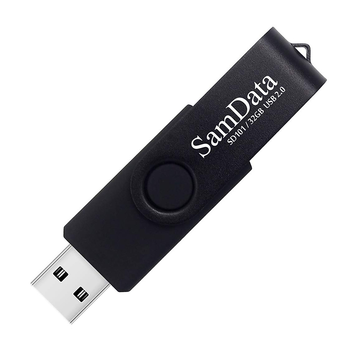 SamData 32GB USB Flash Drives 2 Pack 32GB Thumb Drives Memory Stick Jump Drive with LED Light for Storage and Backup (2 Colors: Black Blue)