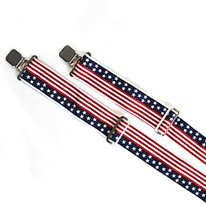 MELOTOUGH Men's Suspenders Fully Elastic 2 inch Wide X back Heavy Duty Tradesperson's Pant Suspender (New USA)