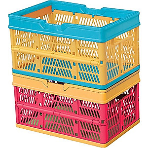 AZUMAYA Folding Box, Stacking Busket SSB-31GR