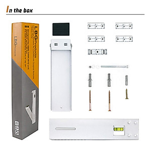 LBG Products AC Window Air Conditioner Bracket Light Duty Support Up to 85 lbs, Designed for 5,000 to 8,000 BTU Universal A/C Unit (LBW-S)