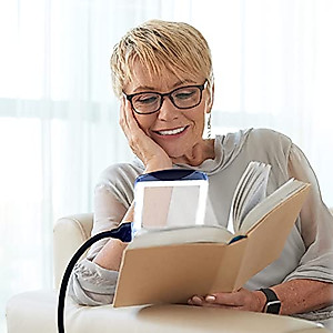 MagniPros 4X Magnifying Desk Lamp with Detachable Clamp, USB Fast Charge, Magnifying Glass with Stepless Dimming & Extra Large Viewing Area for Reading, Painting, Sewing, Crafts & Close Work