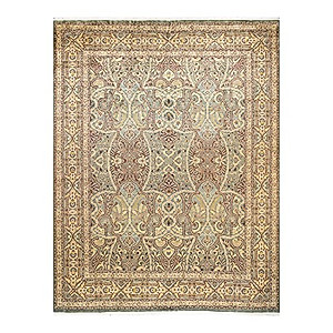 Solo Rugs Mogul One-of-a-Kind Traditional Hand Made Hand Knotted Gray Area Rug 8 x 10