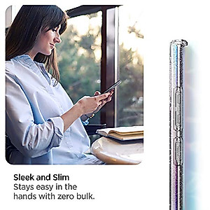 Spigen Liquid Crystal Glitter Designed for Samsung Galaxy Note 10 Case (2019) - Crystal Quartz