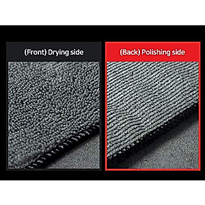 Microfiber Cleaning Cloth for Cars - Professional Car Wash Towel Pad/All-Purpose Cleaning Cloths/Super Absorbency Drying Towel - Detailing and Polishing Cars (12“x16”, Grey, 3PCS)