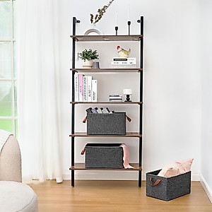 GRANNY SAYS Closet Storage Bins, Large Clothing Bins, Closet Shelf Organizer with Metal Frame, Storage Baskets for Shelves, Fabric Bins for Storage, Bins for Closet Organization, Sky Blue, 2-Pack