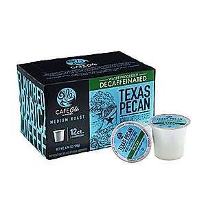 Cafe Ole Texas Pecan DECAF k-cup coffee 12. cts. (Pack of 2)