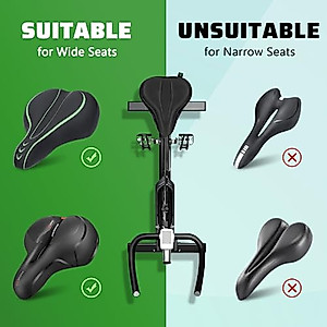 Zacro Bike Seat Cushion - Padded Gel Bike Seat Cover for Men & Women Comfort, Extra Soft Bicycle Saddle fit with Peloton, Spin Stationary Exercise