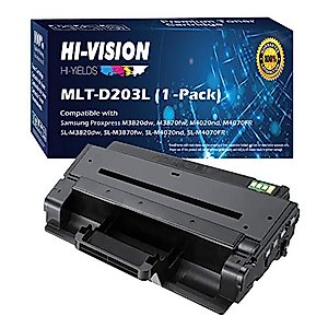 HI-Vision® Compatible MLT-D203L / XAA High Yield Laser Toner Cartridge for Samsung ProXpress M3320ND, M3370FD, SL-M3820DW, M3870FW, M4020ND, M4070FR Printer (203L, Black 1 Pack)
