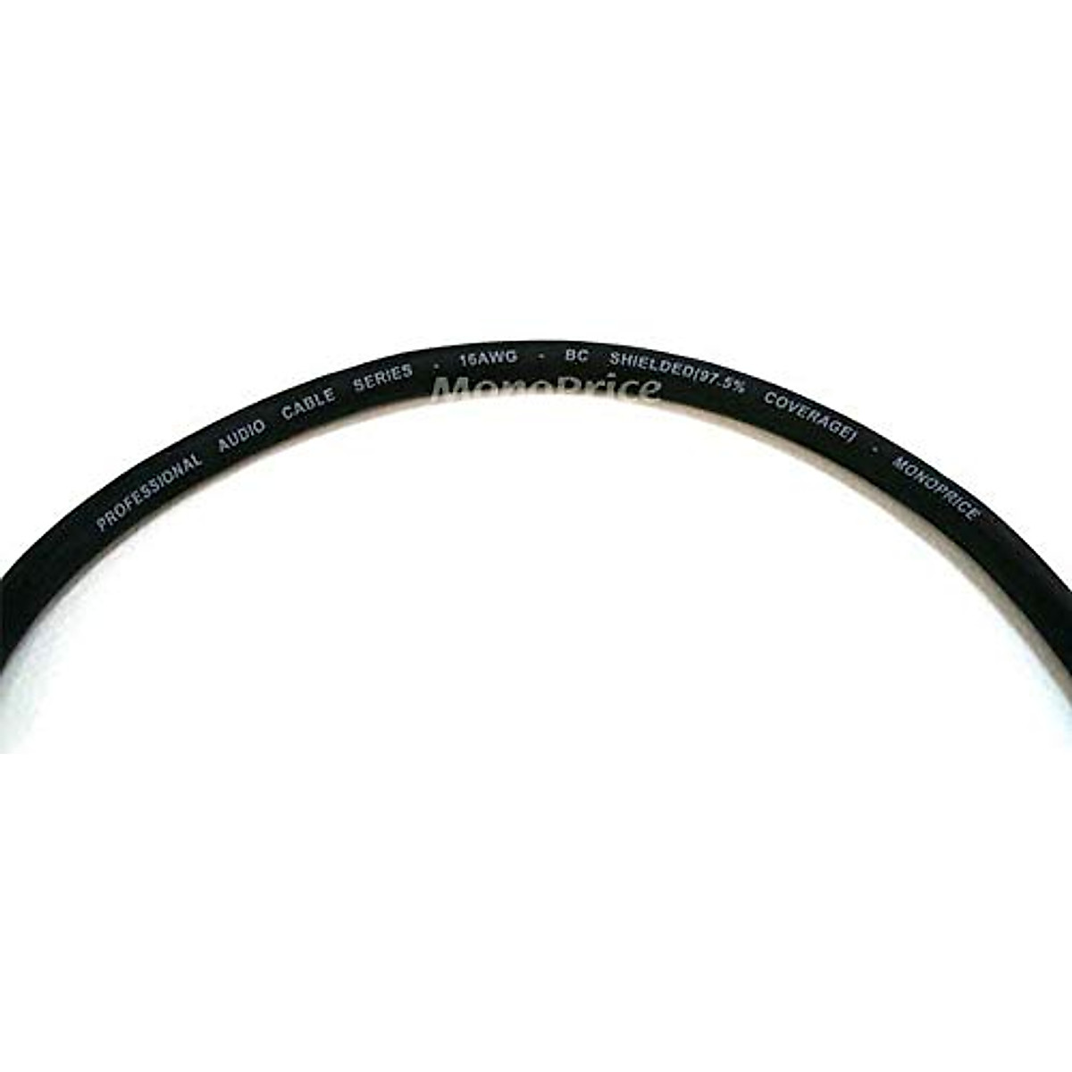 Monoprice XLR Male to RCA Male Cable - 1.5 Feet - Black With E21Gold Plated Connectors | 16AWG Shielded Twisted Pair Oxygen-Free Copper Braid Conductors - Premier Series