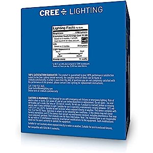 Cree Lighting Connected Max Smart Led Bulb Par38 Outdoor Flood Tunable White + Color Changing, 2.4 Ghz, Works With Alexa And Google Home, No Hub Required, Bluetooth + Wifi, 1Pk