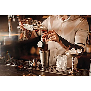 Derrison Bell Jigger Stainless Steel Bar Tool With 0.5oz, 1oz, 1.5oz and 2oz Measuring Marks, Mirror Polished Finish, One Jigger