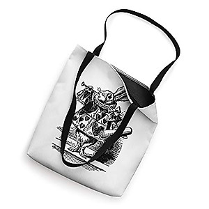 Vintage Alice in Wonderland, the White Rabbit as a Herald Tote Bag