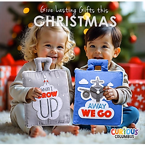 Curious Columbus Quiet Book. Away We Go Activity Busy Book. Montessori Toy for Toddlers. Educational Toy for Toddlers, Preschool and Early Learning. Toddler Airplane Travel Essentials Travel Toys