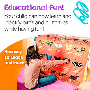 Birdy Boutique - Double Sided Learning Blanket® - Yoga and Game - Cozy Soft Minky - Great for Early Readers, Homeschoolers, PreK, Kindergarten - 50" X 60"