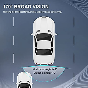 AISHAN Rear View Backup Camera Parking Assist Camera Compatible with 2010-2014 Ford F150,2015-2018 Ford Mustang Replace# BL3Z-19G490-B, EL3Z-19G490-D