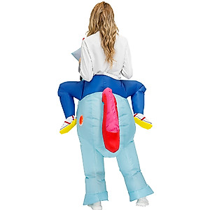 KOOY Inflatable Costume Adult,Inflatable Halloween Costumes,Unicorn costume adult,adult halloween costume women,Blow up Costumes