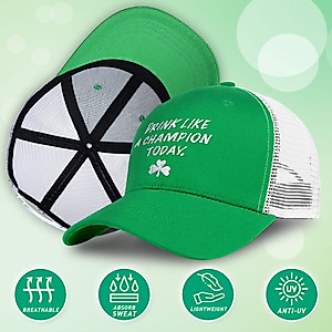St. Patrick's Day Clover Baseball Cap Adjustable Trucker Hat Fashion Dad Hat Sports Hat St. Patrick’s Day Gift